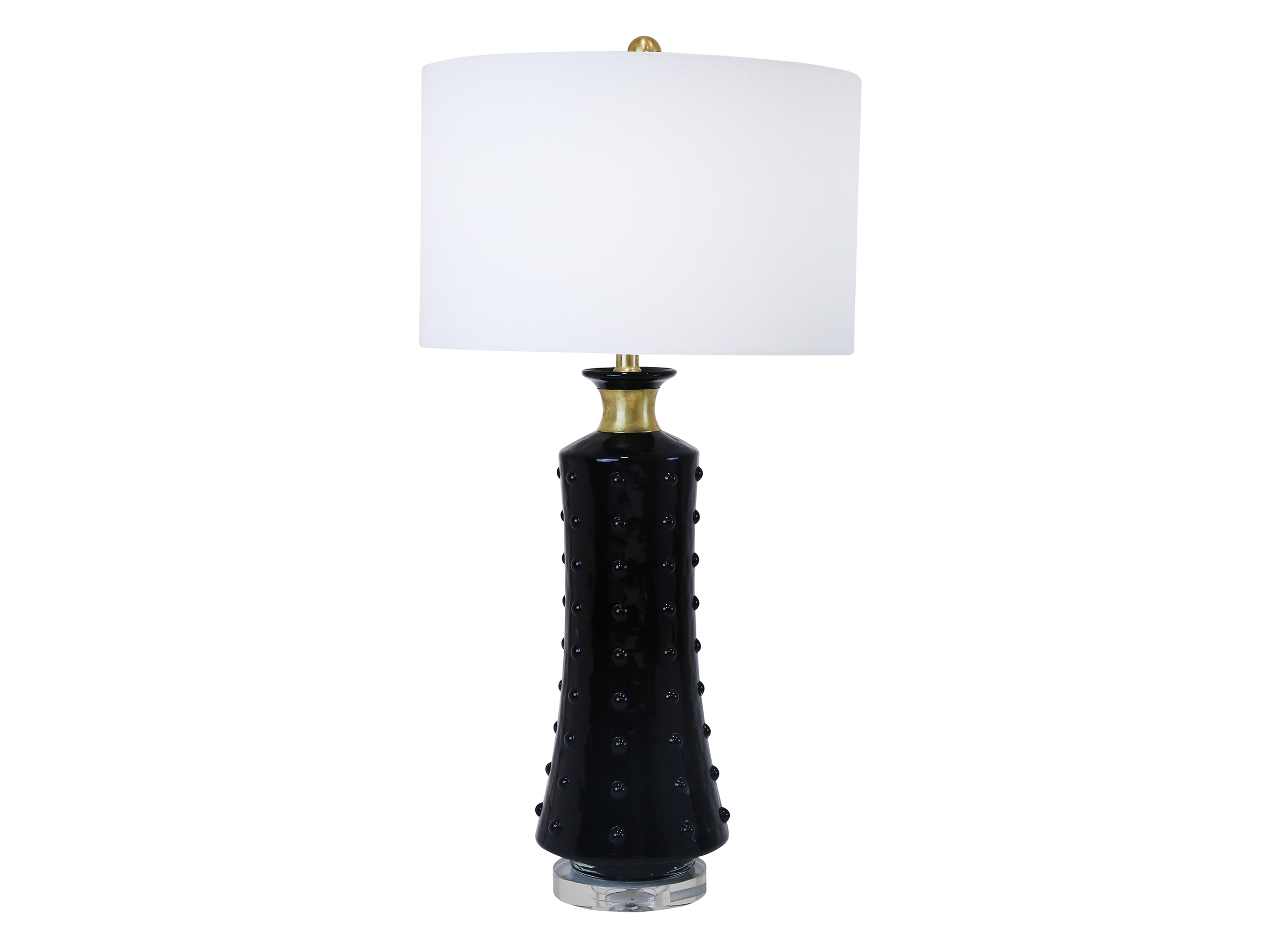 Black Glass Table Lamp 32h Steinhafels